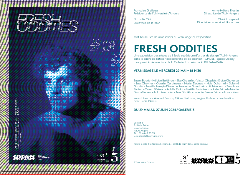 ANGERS _ carton d'invitation Fresh oddities | École supérieure d'art et ...