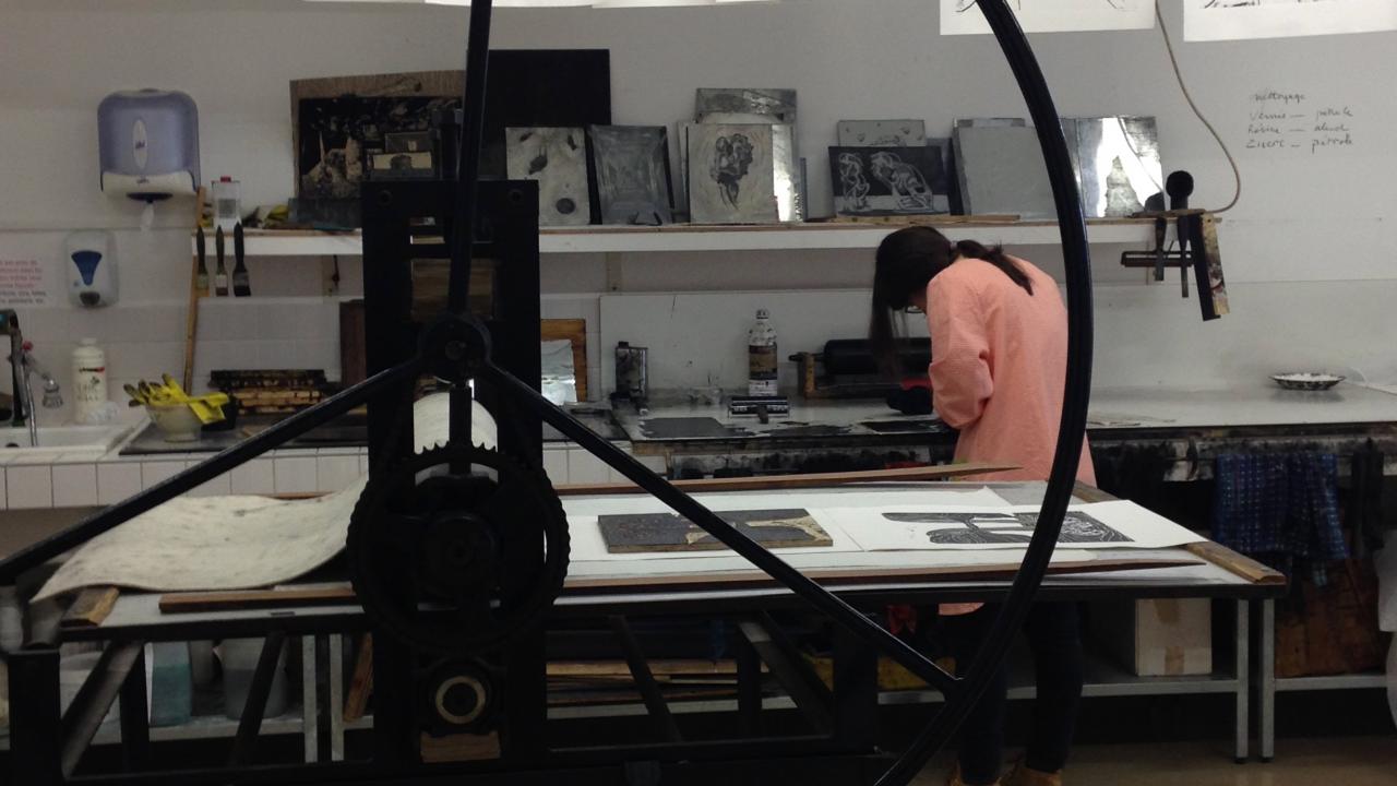 L’atelier gravure | École supérieure d'art et de design TALM